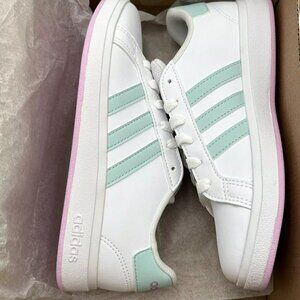 adidas | Shoes | Adidas Grand Court 2 Youth Girls Sneakers Size 25 ...